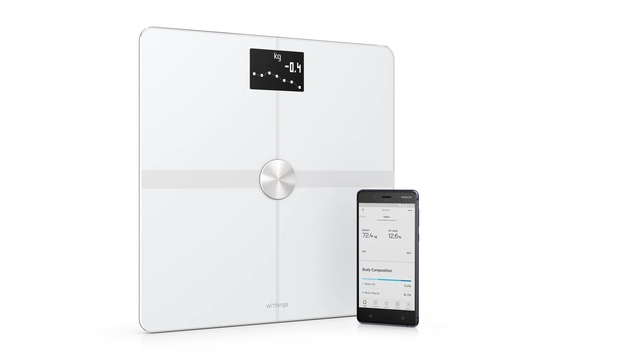 Withings Body+ Body Composition Wi-Fi Smart Weight Scale [Licensed in ...